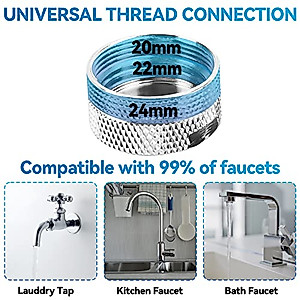 Faucet Extender, 1440 Rotating Faucet Extender for Bathroom Sink, Universal 1080 Degree Rotatable Faucet Aerator, Multifunctional Swivel Faucet Attachment With 2 Water Outlet Modes (Retractable)