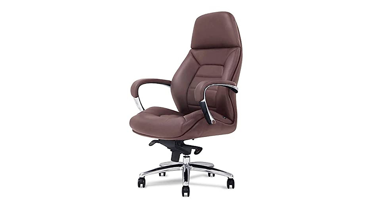 Zuri Gates Leather Executive Chair - Dark Brown