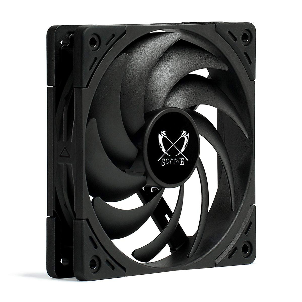 Scythe Wonder Snail 120 PWN - 2400 RPM, 120mm x 25mm Static Pressure Optimized High-Performance Computer Case Fan, Fluid Dynamic Bearing, 4-Pin Connector, Single Pack, Black