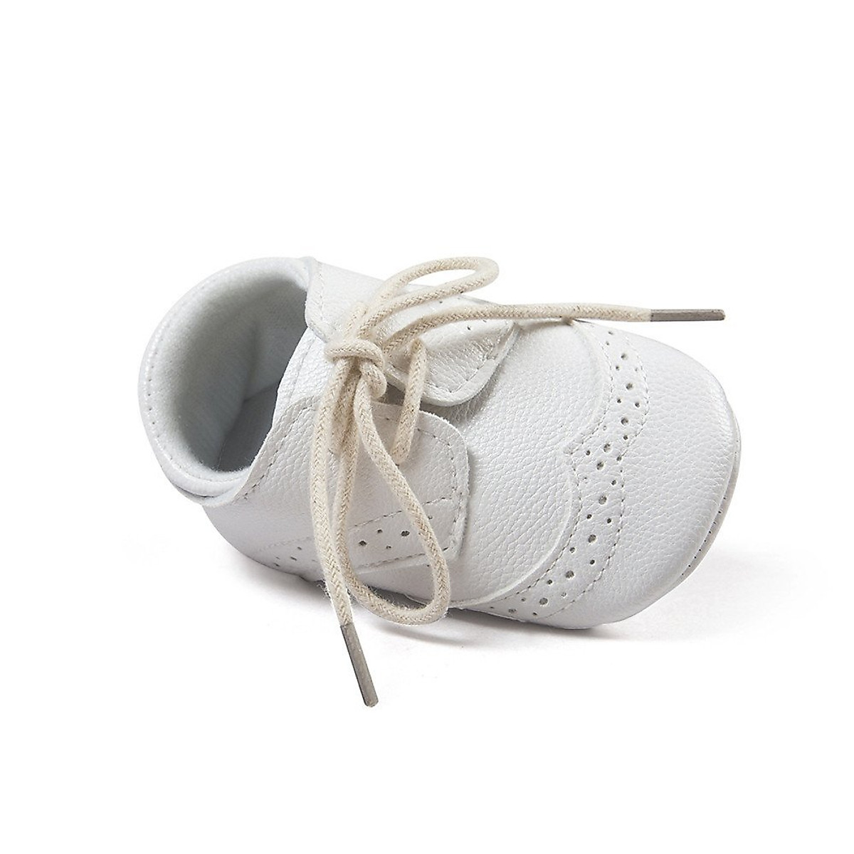 ESTAMICO Baby Boys Shoes Prewalker PU Sneakers White 6-12 Months