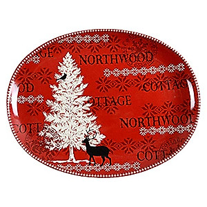222 Fifth Northwoods Cottage 18.5" X 14.25" Serving Platter