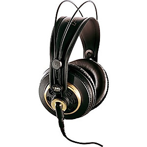 AKG Pro Audio K240 STUDIO Over-Ear, Semi-Open, Professional Studio Headphones (Renewed)
