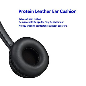 Wired Headphones with Microphone Noise Cancelling, Corded RJ9 Telephone Headset for Office Phones Call Center Landline Headset for Yealink SIP-T21 SIP-T46G Panasonic Sangoma Snom Grandstream 2170