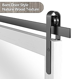 White Framed Bathroom Mirror, 24x36 Inch Wood Frame Vanity Mirror, Farmhouse Wall Mounted Rectangle Barn Door Dressing Mirrors (Lean/Vertical)