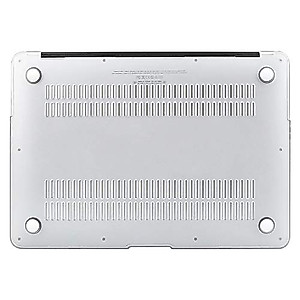 MOSISO Compatible with MacBook Air 13 inch Case (Models: A1369 & A1466, Older Version 2010-2017 Release), Plastic Cloud Marble Hard Shell Case & Keyboard Cover & Screen Protector, Hot Blue