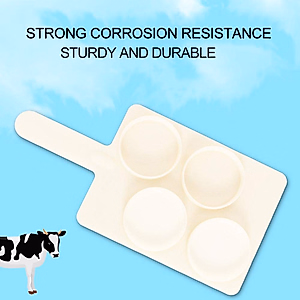 Milk Sampling Tray, HL-MP47B ABS Milk Collection Sampling Tray Cattle Farm Laboratory Mastitis Test Board for Animal Husbandry Supplies