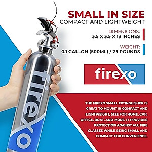 Firexo 7 in 1 Fire Extinguisher (0.1 Gallon) - Multi-Purpose&Portable Aerosol Extinguisher for All Fires inc. Li-ion Battery Fires (1)