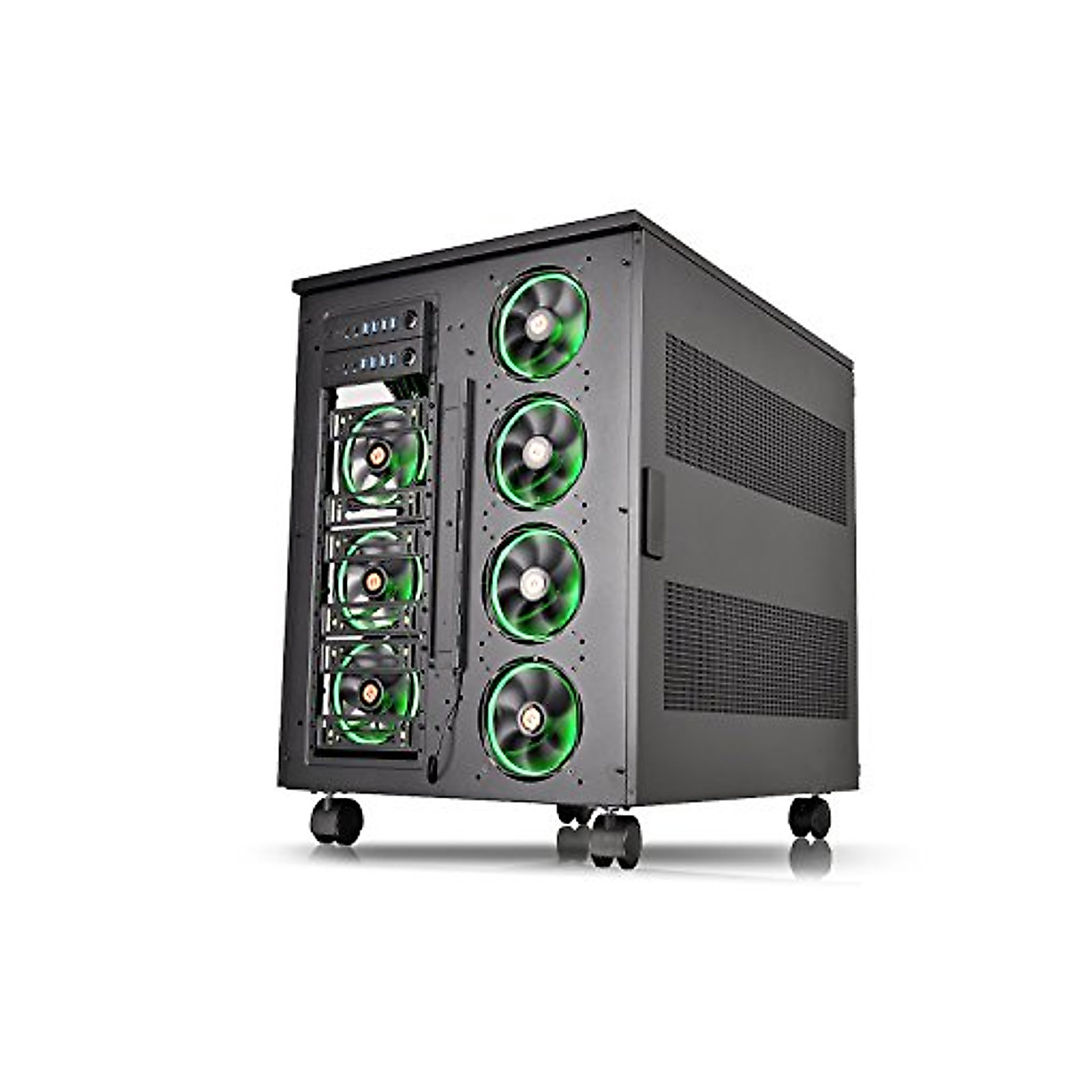 Thermaltake Core W200 Dual System Capable Extreme Water Cooling XL-ATX Fully Modular/Dismantle Stackable Tt Certified Super Tower Computer Case CA-1F5-00F1WN-00 Black
