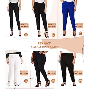 Hybrid & Company Super Comfy Stretch with Full Elastic Waist Pull On Hot Pink Millennium Twill Pant KP44972 Neon Pink S