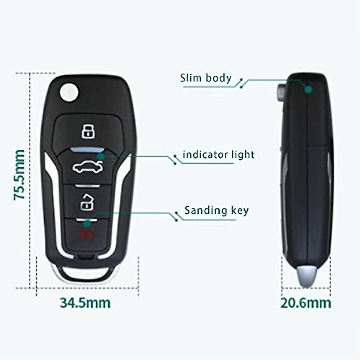 Universal Remote Control One Key Pop-up Function No Interference for Motor Light Automatic Door