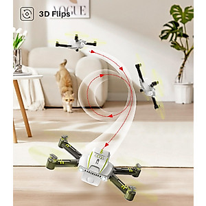 SYMA Foldable Mini Drone for Kids Adults，Portable Pocket Nano Quadcopter with Altitude Hold 3D Flips and Headless Mode Easy to Fly UFO Flying Indoor RC Toys for Beginners