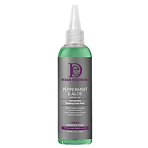 Design Essentials Peppermint & Aloe TherapeuticsSoothing Scalp Tonic, 4 Ounces