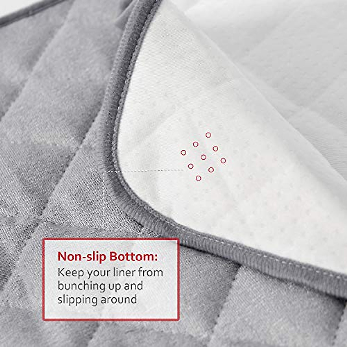 Bamboo Diaper Changing Pad Liner Non-Slip, Soft Terry Waterproof Changing Pad Mat, Quilted Absorbent Bassinet Liner Washable, 3 Pack Large 14"x 27" Reusable Changing Table Pad Protector Grey