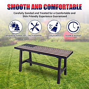 BACKYARD EXPRESSIONS PATIO · HOME · GARDEN Wood American Flag Indoor/Outdoor Patio Bench Backyard Expressions Bench-31.5", Red, White, Blue Brown