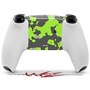 WraptorSkinz Skin Wrap compatible with Sony PS5 DualSense Controller WraptorCamo Old School Camouflage Camo Lime Green (CONTROLLER NOT INCLUDED)