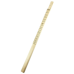 Fully-Fretted 3-string Cigar Box Guitar Neck for 25-Inch Scale