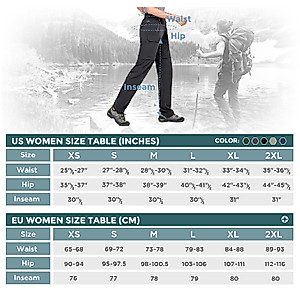 Wespornow Women's-Hiking-Pants Convertible-Zip-Off-Quick-Dry-Pants for Cargo, Camping, Travel, Outdoor, Fishing, Safari (Grey, Large)