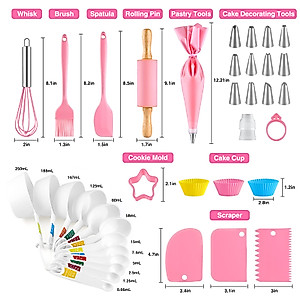 GIFTINBOX Kids Cooking and Baking Set, 54 PCS Complete Kit with Apron and Chef Hat, Real Kids Cooking Utensils and Kitchen Accessories for Junior Chef, Ultimate Kids Baking Gift for Girls Boys