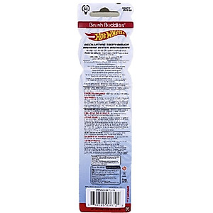 Brush Buddies Hot Wheels Electric Toothbrush, Kids Electric Toothbrushes, Battery Toothbrush, Toddler Electric Toothbrush for Kids 4-7