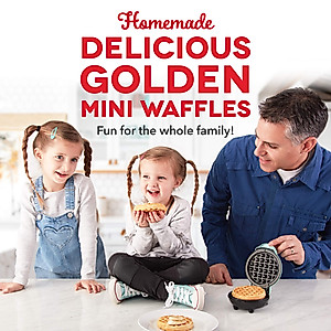 DASH Mini Waffle Maker and Griddle for Individual Waffles, Pancakes, Hash Browns, Eggs and Other On-The-Go Breakfasts, Lunches, and Snacks