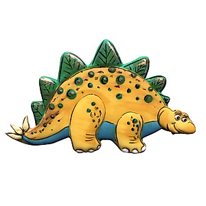 LILIAO Dinosaur Stegosaurus Cookie Cutter for Kids Birthday Party - 5 x 3.2 inches - Dino Biscuit and Fondant Cutters - Stainless Steel