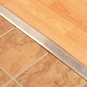 M-D Building Products 11072 M-D Flat Saddle Threshold, 36 in L X 2-1/2 in W X 1/4 in H, Aluminum, x 2-1/2" W x