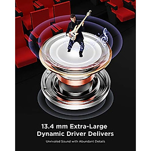 1MORE ComfoBuds Wireless Earbuds for Kids, Mini Noise Cancelling True Wireless Earbuds for Teenager, Bluetooth 5.0 Headphones with 4 Mics, IPX5 Waterproof Sports Earphone for Students, Black