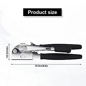 Commercial Can Opener, Stainless Steel Tin Opener,Heavy Duty Commercial Hand Can Opener Manual for Big Cans with Non-Slip Handle