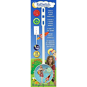 KidSwitch Lightswitch Extension for Toddlers - Laurie Berkner Edition - 3 Count - Includes 12 Themed Art Decals - Multi-Award Winning!