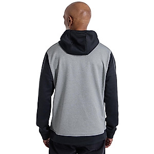 Burton Men's Oak Pullover Hoodie, Gray Heather/True Black, XL