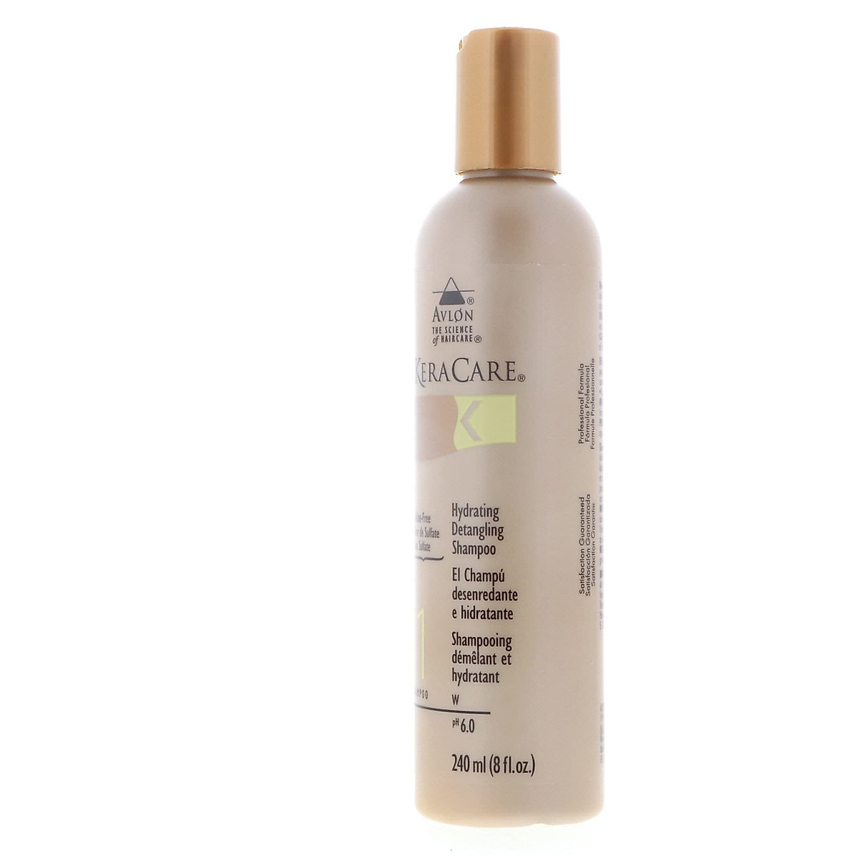 AVLON Keracare Hydrating Detangling Unisex Shampoo, 8 Ounce (Pack of 2)