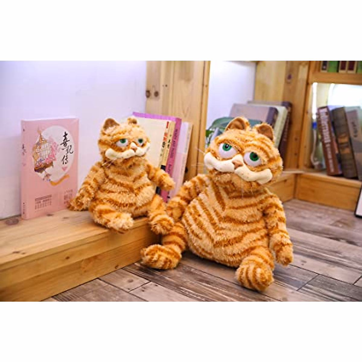 ZHAOFAFA Fat Orange Plush Cat Stuffed Animals Toy,Lifelike Yellow Tabby Cat Kitty Toy for Boys and Girls Children Xmas Birthday Gift,11.8/17.7 Inches (11.8 in（30 cm）)