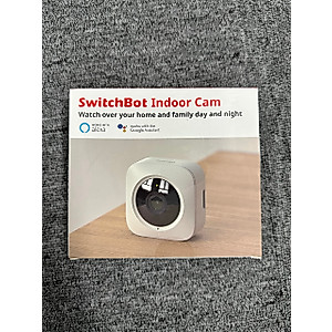 SwitchBot Security Indoor Camera, Motion Detection for Baby Monitor 1080P Smart Surveillance WiFi(2.4Ghz) Pet Camera for Home Security with Night Vision, Two-Way Audio, Works with Alexa