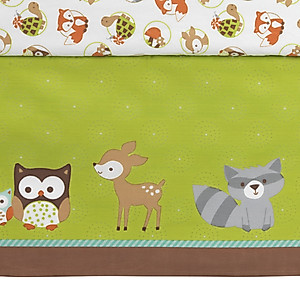 Bedtime Originals Friendly Forest Woodland, 3 Piece Bedding Set, Green/Brown