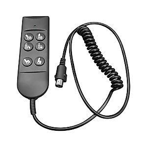 Lift Chair Remote Control for Home Power Recline Hand Control 6 Button Remote with 5-Pin Plug Extension Cable Fit for Okin Dewert Limoss Lazyboy Golden Catnapper