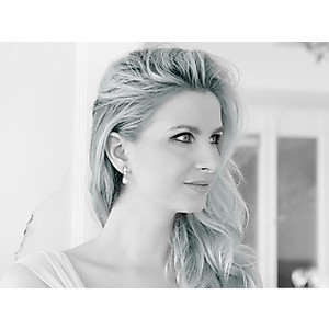 Mariell Rose Gold Pearl Drop Wedding Earrings, 8MM Ivory Shell Pearls, Cubic Zirconia Crystal and Pearl Earrings for Brides, Bridesmaid, Prom and Mother of the Bride