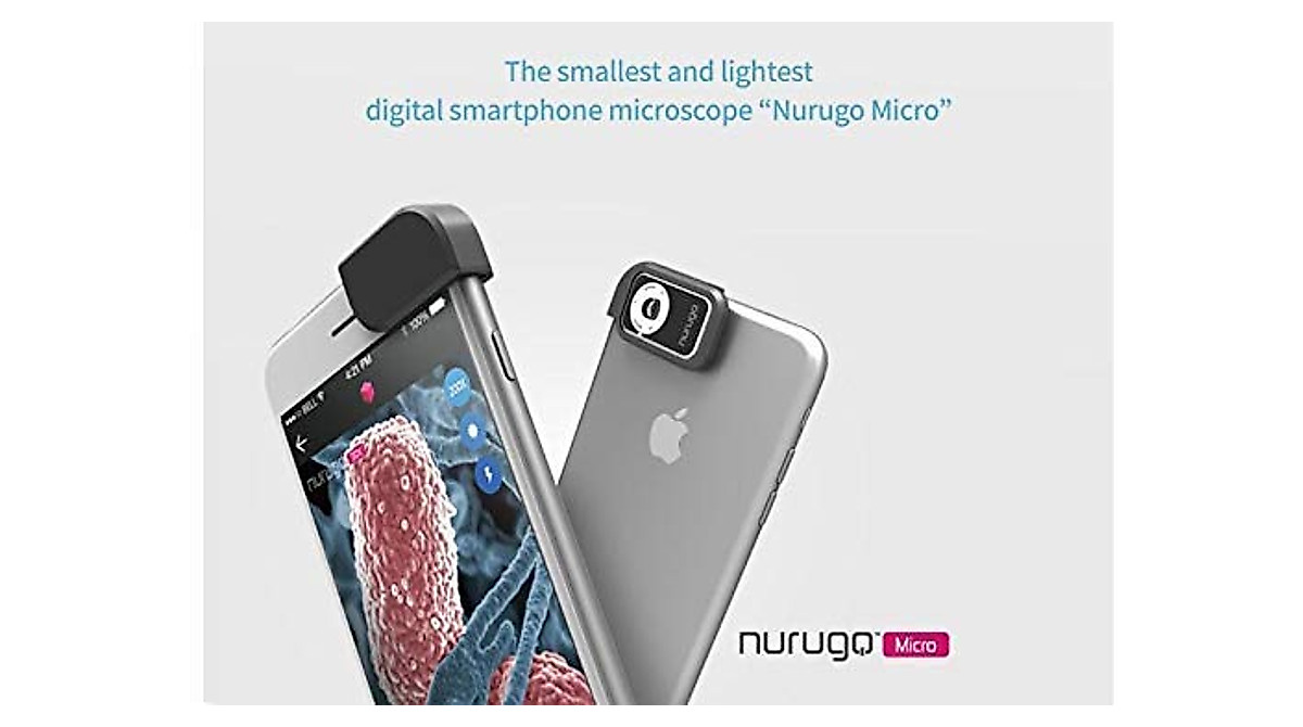 Nurugo Micro Smartphone Microscope (Silver) 400X Magnification ...