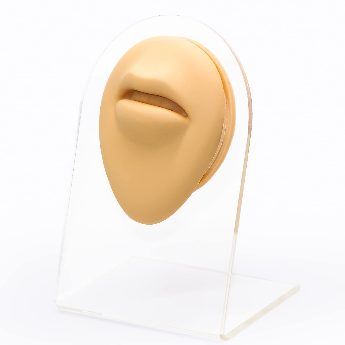 Gonryun Body Piercing Practice Kits, Mouth Soft Silicone Model, Suture Practice, Jewelry Display