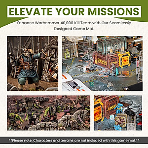 IT'S A SKIN Game Mat - 22 x 30 Inch Tabletop Starter Set - Compatible with Warhammer 40k Kill Team - Battle Mat for Table Top Role Playing Mat - Matte Finish Lays Flat - (Industrial)