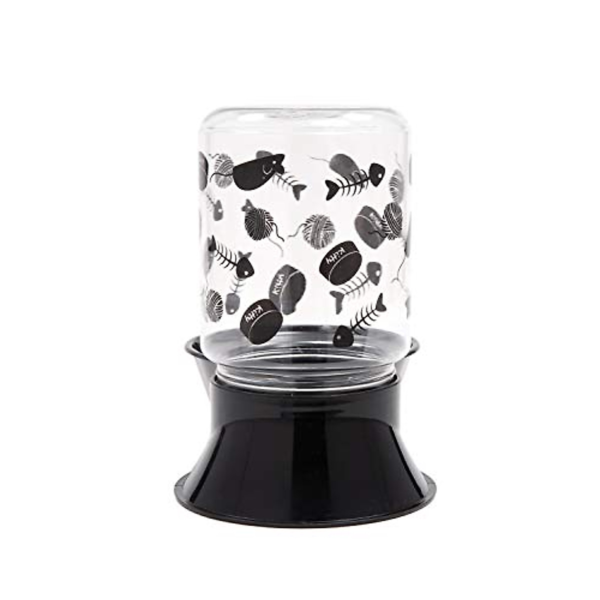 Lixit Reversable Water or Dry Food Feeders for Cats and Dogs (Small, Black)