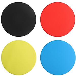 Cabilock 4pcs Rubber Non Slip Jar Gripper Pads Multi Purpose Non Slip Jar Lid Grip Pad Bottle Opener for Seniors Kids Women Kitchen Coasters Round