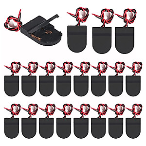 AEDIKO 20pcs CR2032 Battery Holder Coin Cell Battery Holder 1x CR2032 Battery Holder Battery Storage Boxes Cover with On ON-Off Switch Socket Container (20pcs)