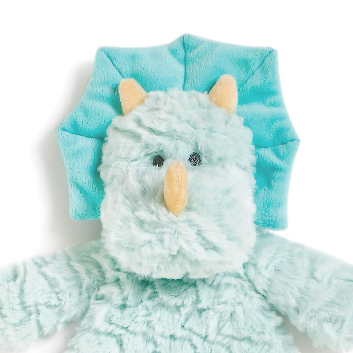 Darcy Dinosaur Aqua Blue Children's Plush Rattle Blankie