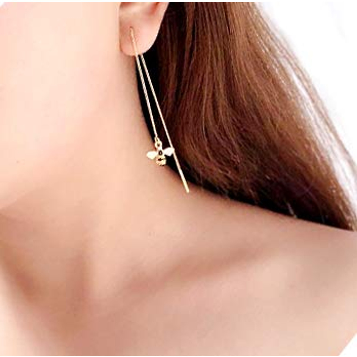 CutieJewelry Delicate Bumble Honey Bee Dangle Cute For Womens Ladies Jewelry Pretty Earrings 2 PAIRS