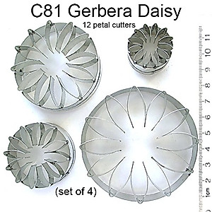 Daisy 12 Petal 4 Cutter Set by WSA