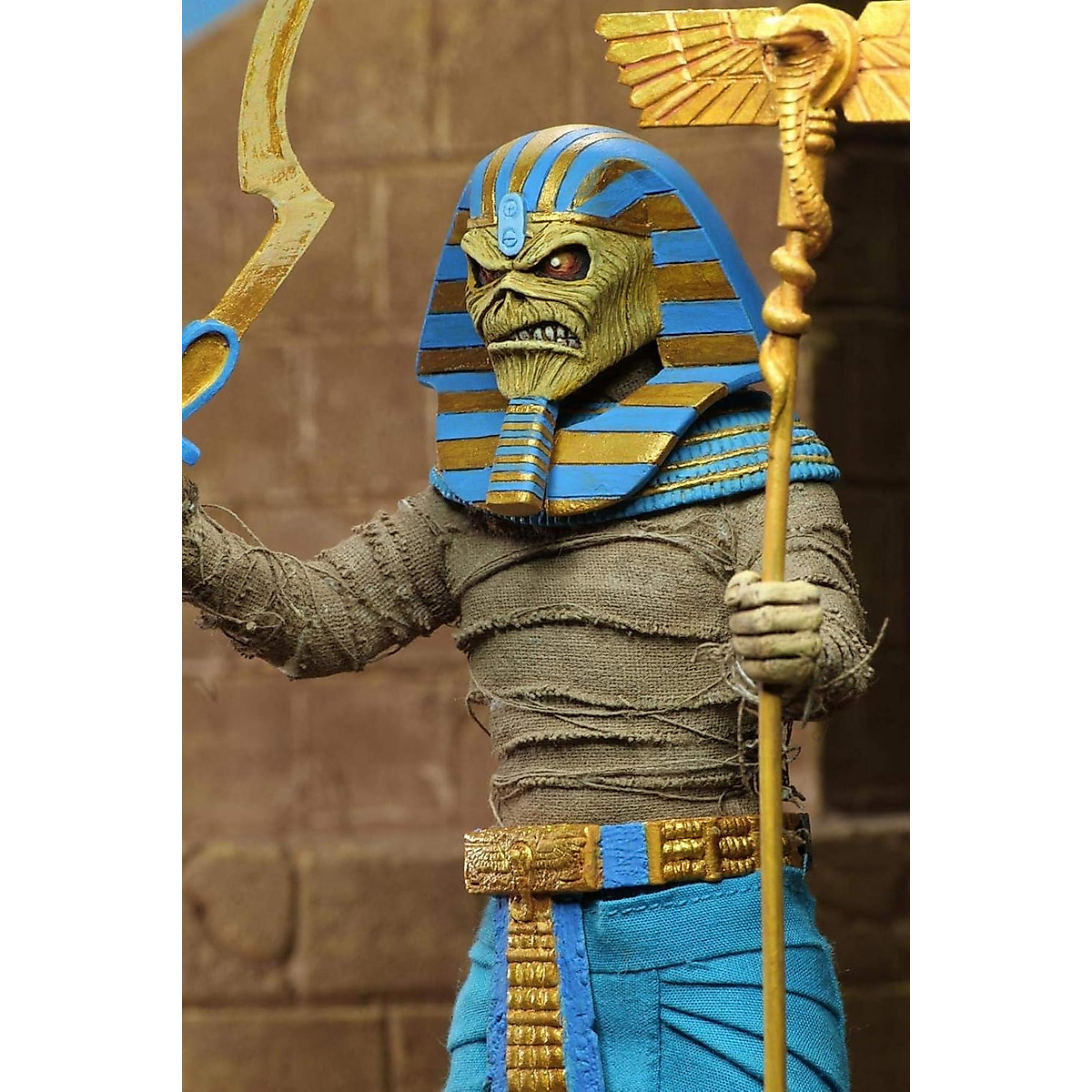 Iron Maiden - 8” Clothed Action Figure – Powerslave Pharaoh
