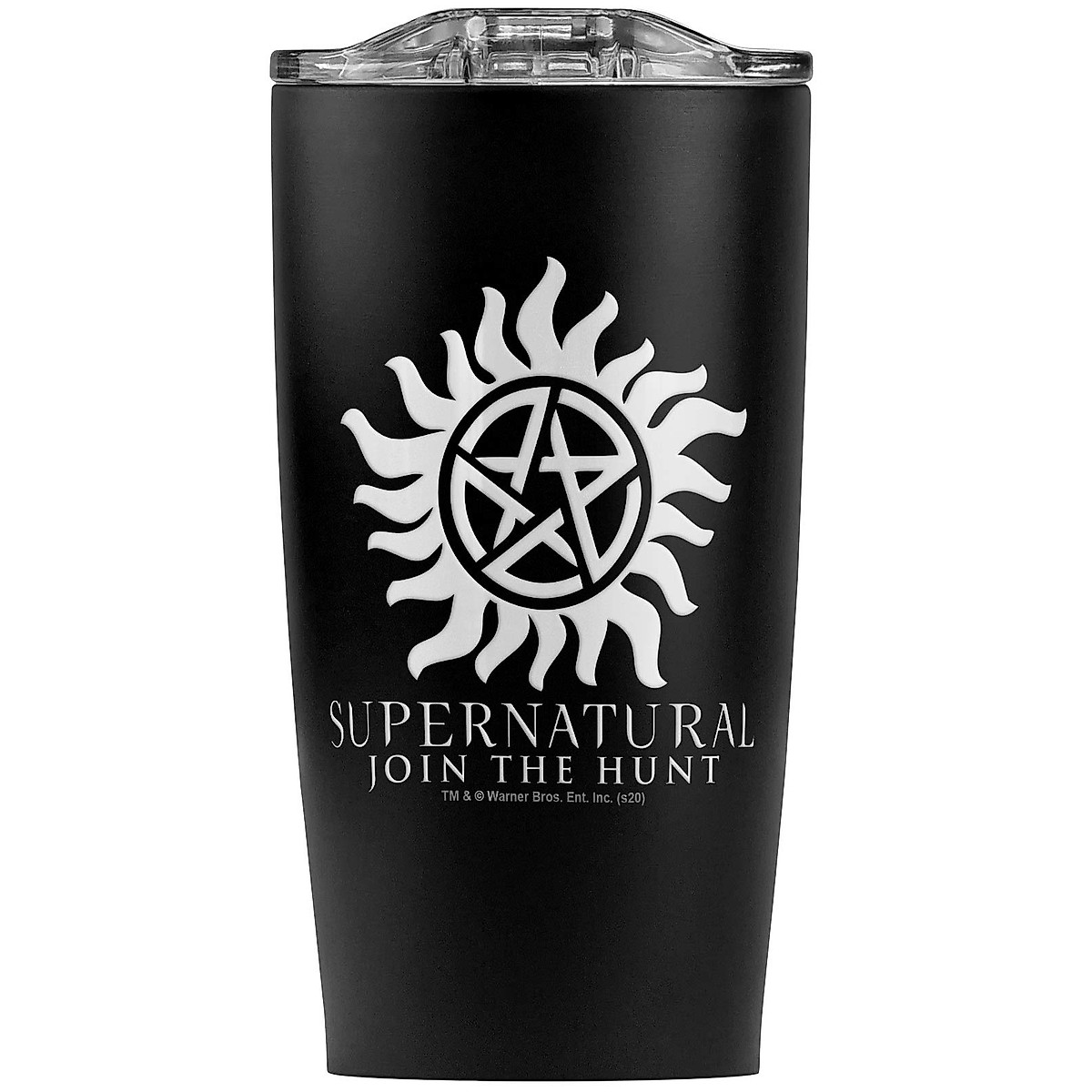 Supernatural Anti Possession Symbol Stainless Steel Tumbler 20 oz Coffee Travel Mug/Cup, Vacuum Insulated & Double Wall with Leakproof Sliding Lid | Great for Hot Drinks and Cold Beverages