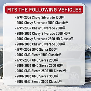 AA Ignition Replacement Lower Door Latch Lock - Rear Left or Right Driver or Passenger Side - Compatible with Chevy Silverado and GMC Sierra 1999-2007 Extended Cab - Replaces 10356951