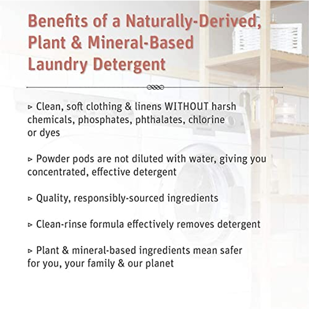 Grab Green Stoneworks Laundry Detergent Pods, Powered by Naturally-Derived Plant & Mineral-Based Powder Pods, Fragrance Free Rain, 50 Count (Pack of 1) Loads-EPA Safer Choice Certified