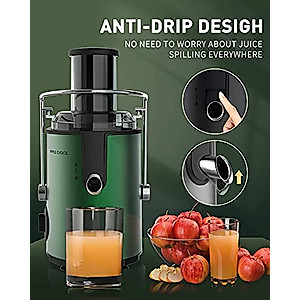 MAMA'S CHOICE Juicer Machine, 800W Juice Extractor with 3'' Big Mouth, 3 Speed Centrifugal Juicer for Whole Fruit Vegetable, Easy to Clean, Non-Slip Feet, BPA-Free